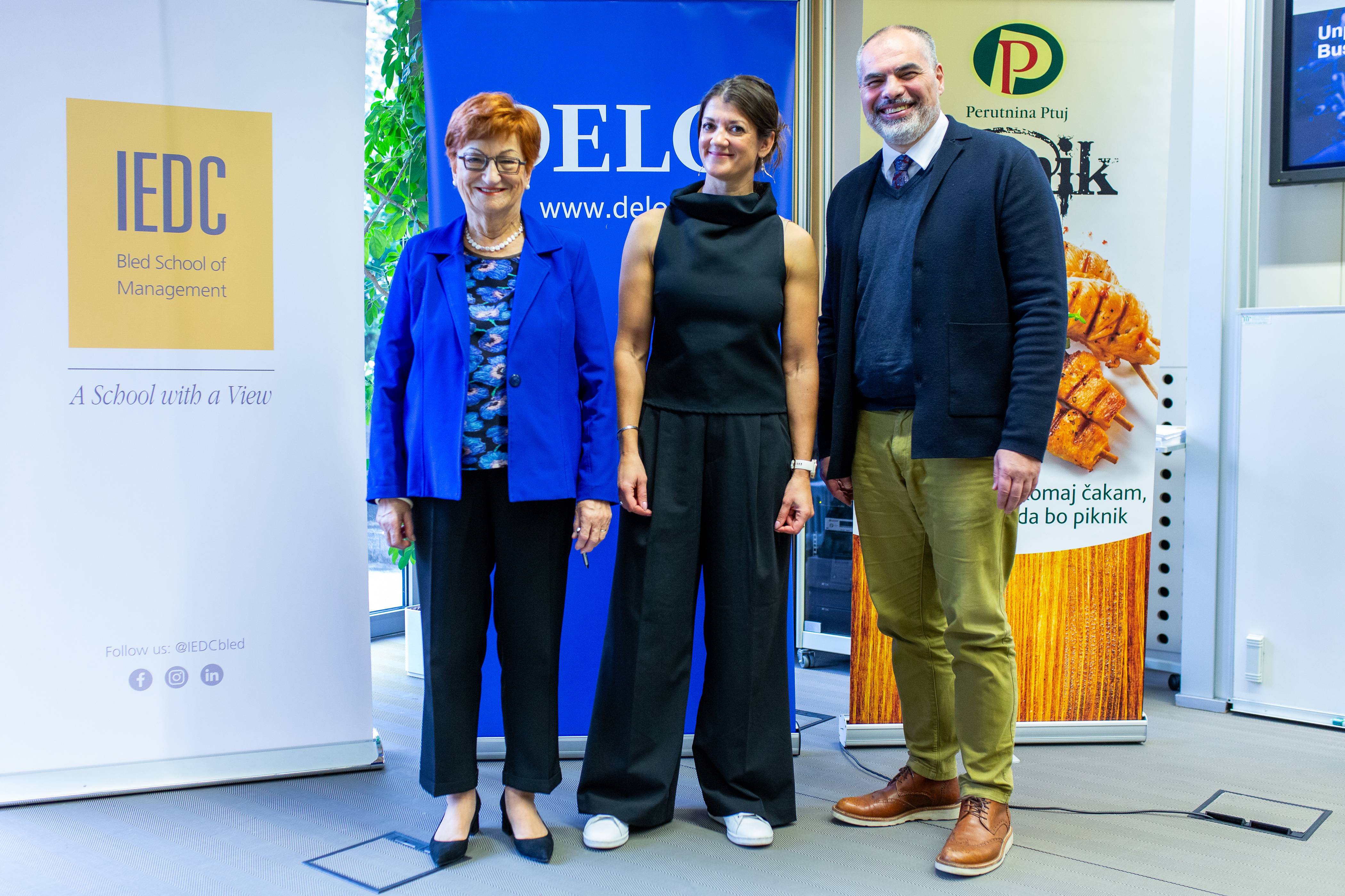 Prof. Danica Purg and Prof. Pierre Casse speak at the opening event of ...